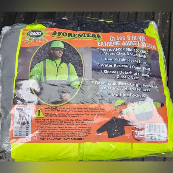 Forester | Jackets & Coats | Ansiisea 72010 Class 3 Lime Black ...